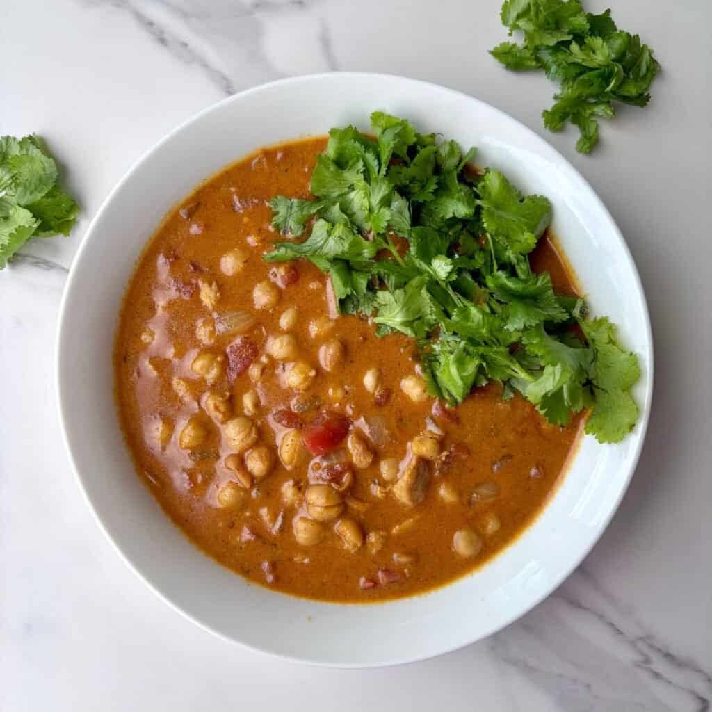 One Pot Chicken and Chickpea Curry (Healthy) - inthekitchenwithinna.com