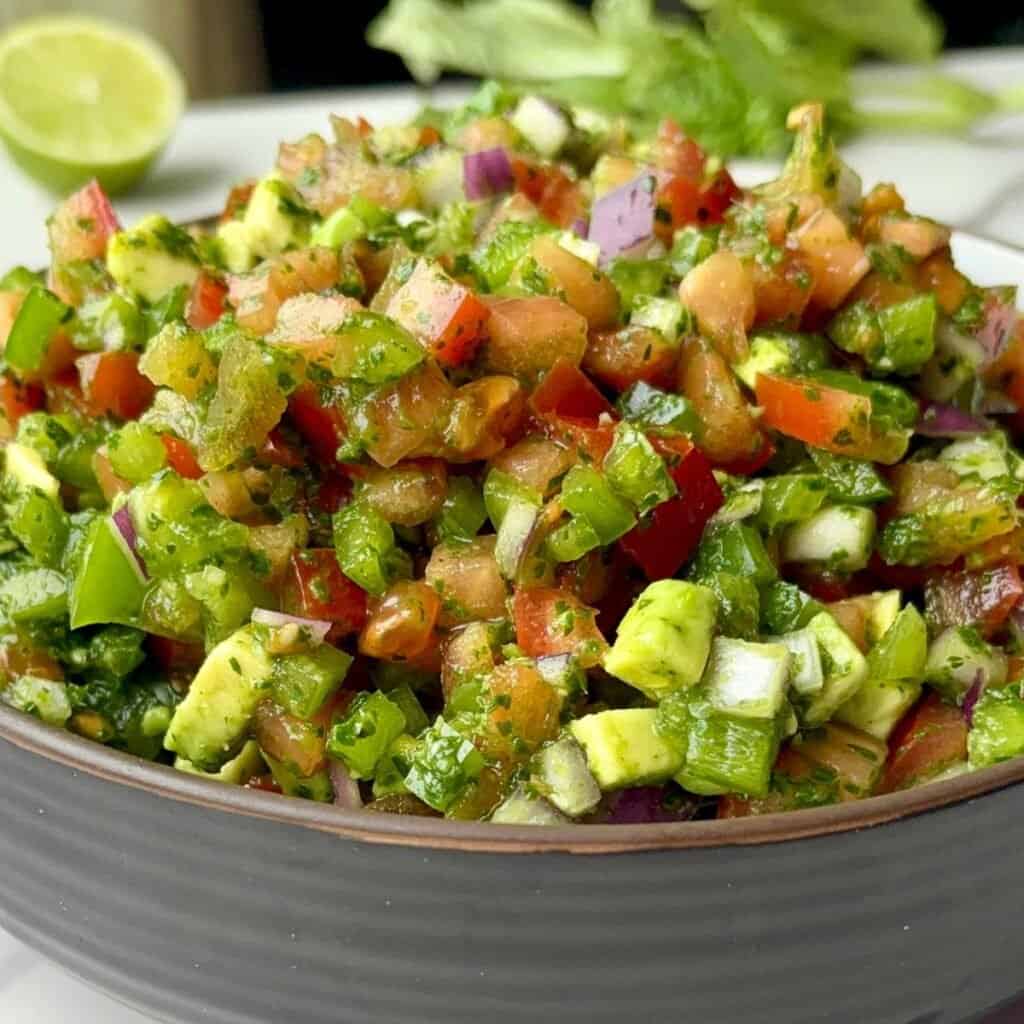 Fresh Salsa With Green Goddess Dressing (Easy and Healthy ...